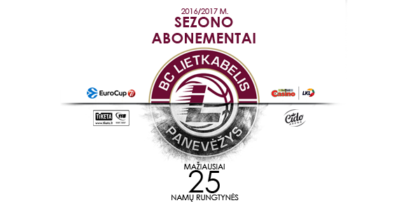 Season tickets 2015/16 – BC „Lietkabelis“