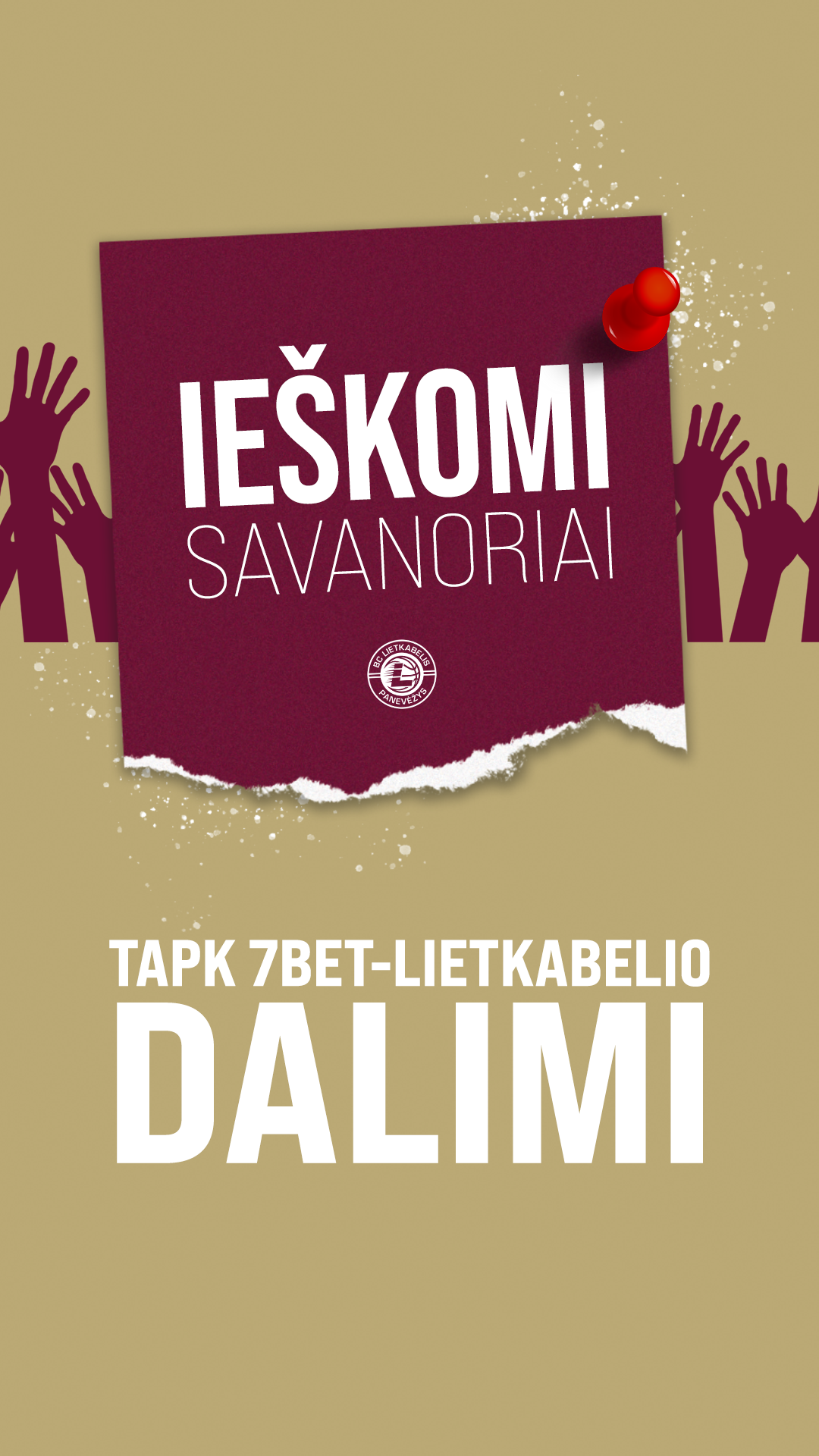 Skelbiama savanorių atranka – BC „Lietkabelis“